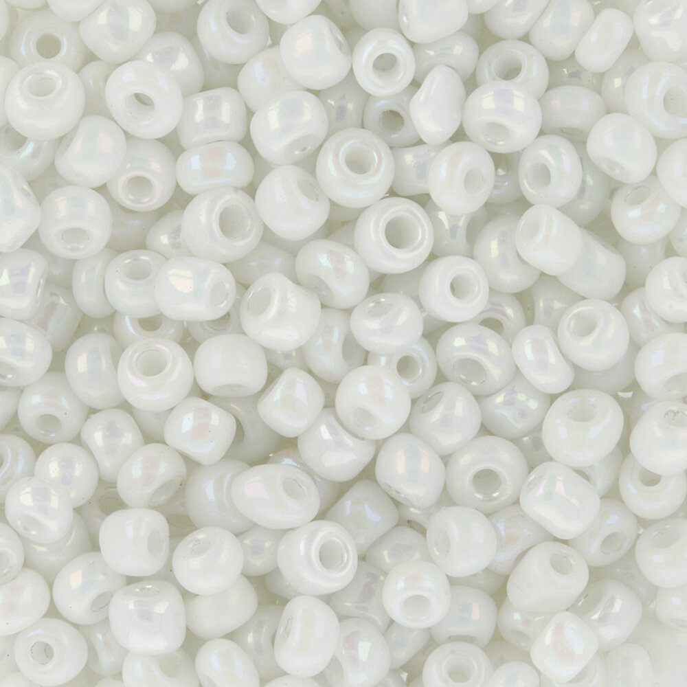 Бисер "Zlatka" круглый GR 11/0 10 г №0401 белый