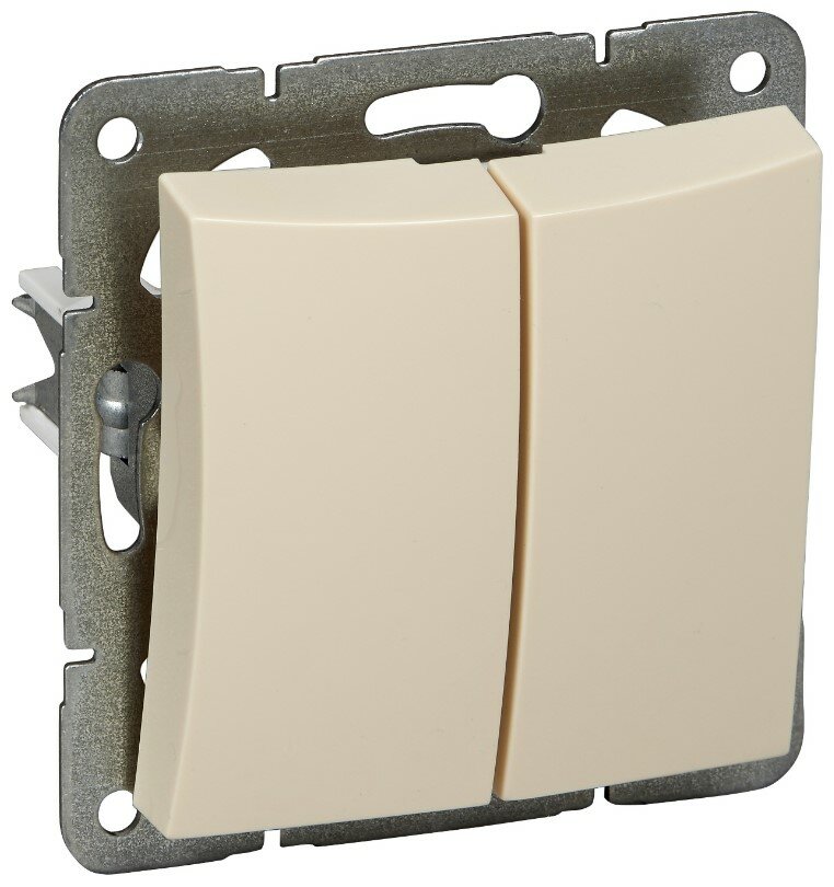 Выключатель 2-кл. СП ДУЭТ Schneider Electric WDE000251, 10А (Без рамки)