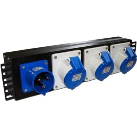 Блок розеток Lanmaster TWT-PDU-32AI9-1P 3шт, 1U, 19"