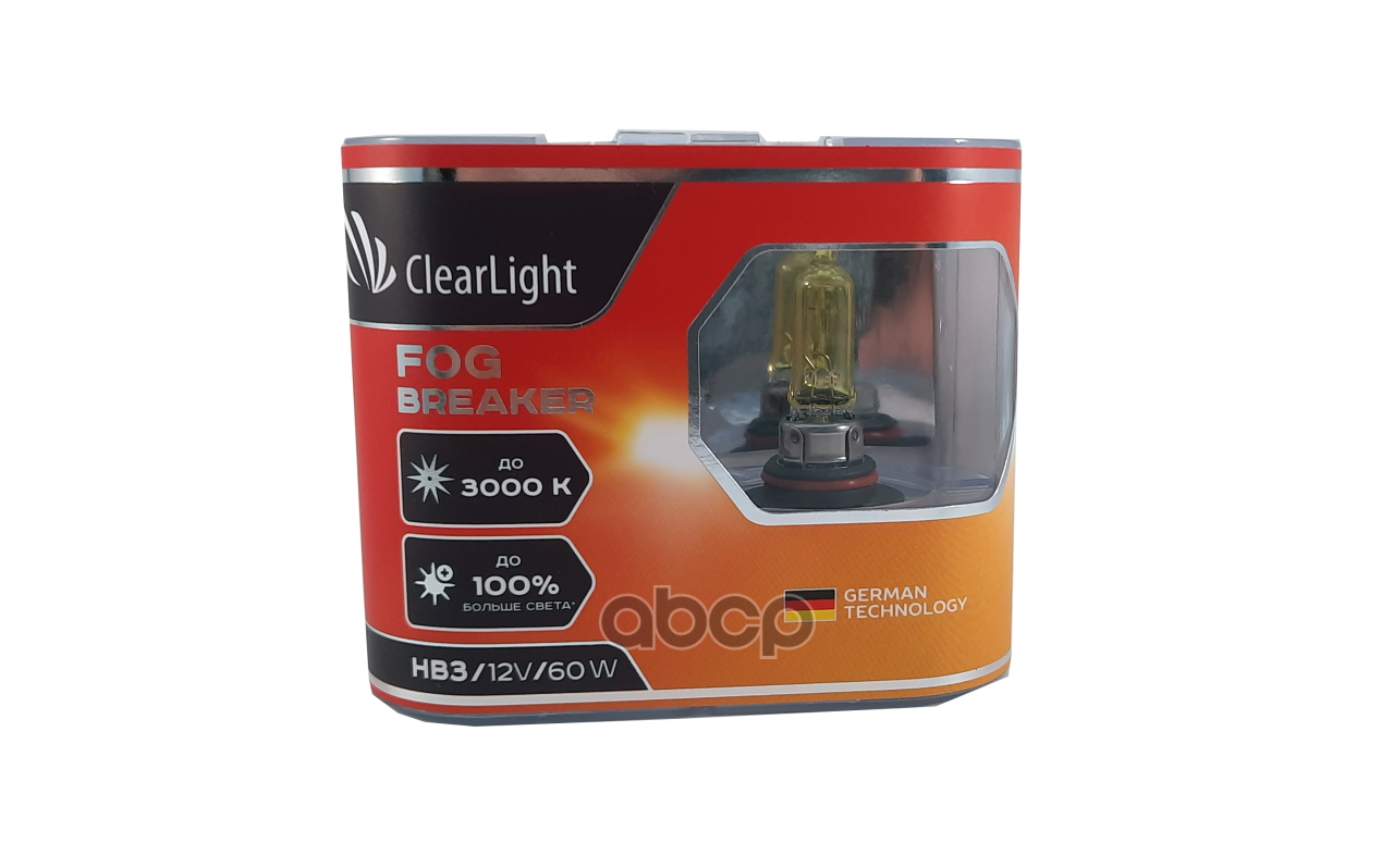 Лампа галоген 12V HB3 60W P20d Clearlight Fog Breaker (Duobox) MLHB3FBR ClearLight арт. MLHB3FBR