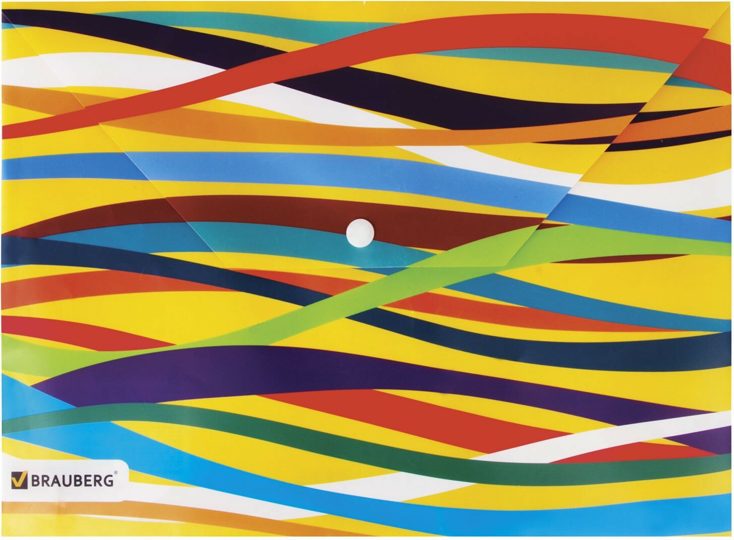 Папка-конверт с кнопкой и рисунком, А4 (221426)