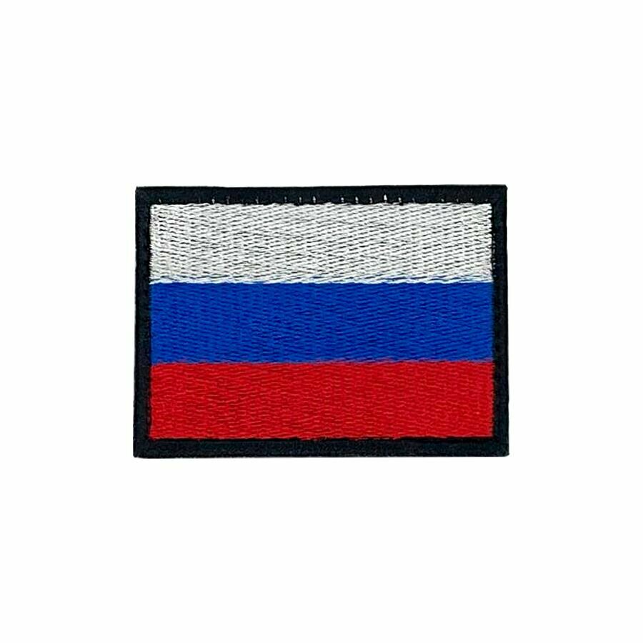 Нашивка Флаг РФ триколор 5*7см