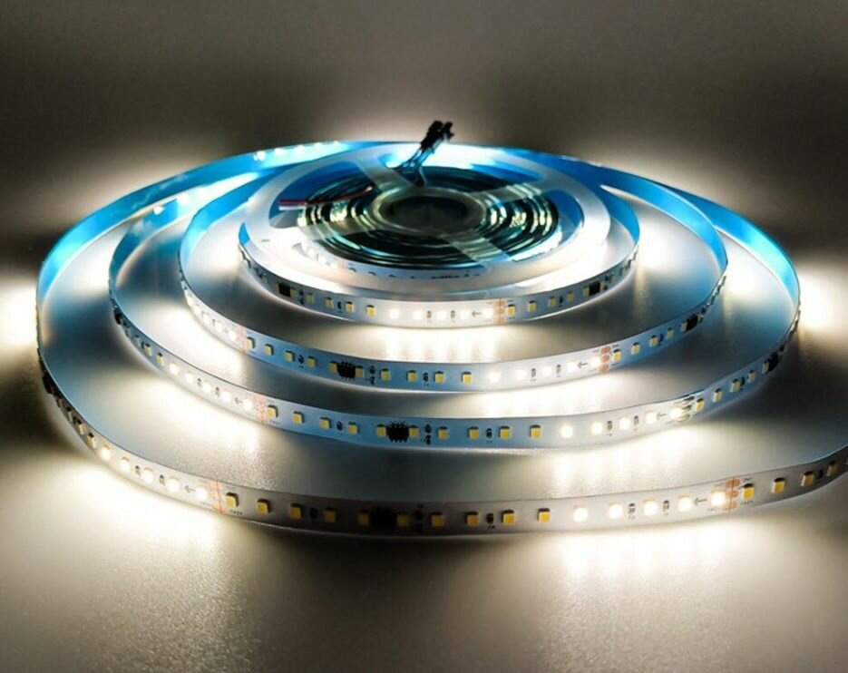 Адресная светодиодная лента 2835 120 9,6Вт/м 24В нейтральная белая 5 метров