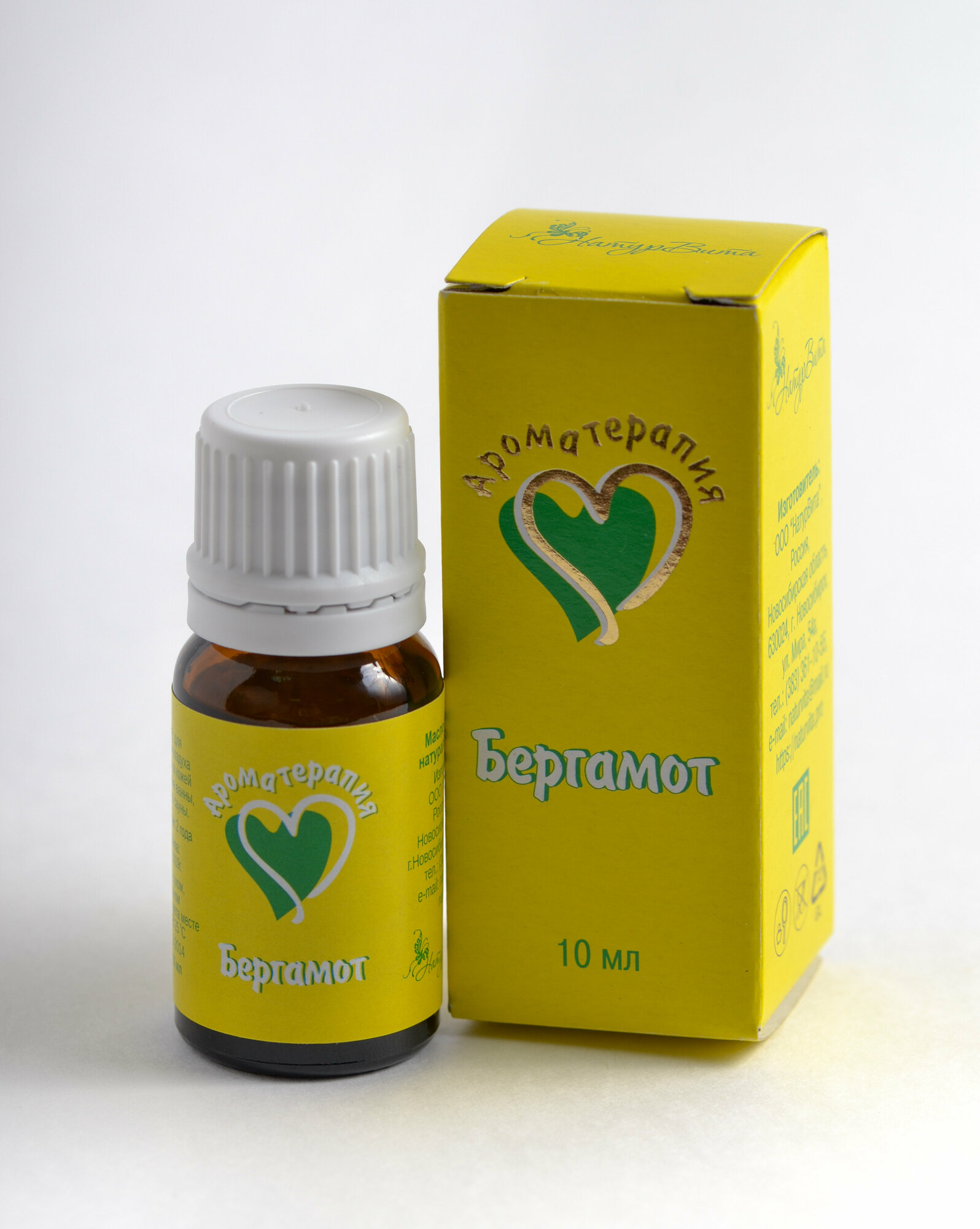 Бергамот натуральное Эфирное масло, 10мл/НатурВита