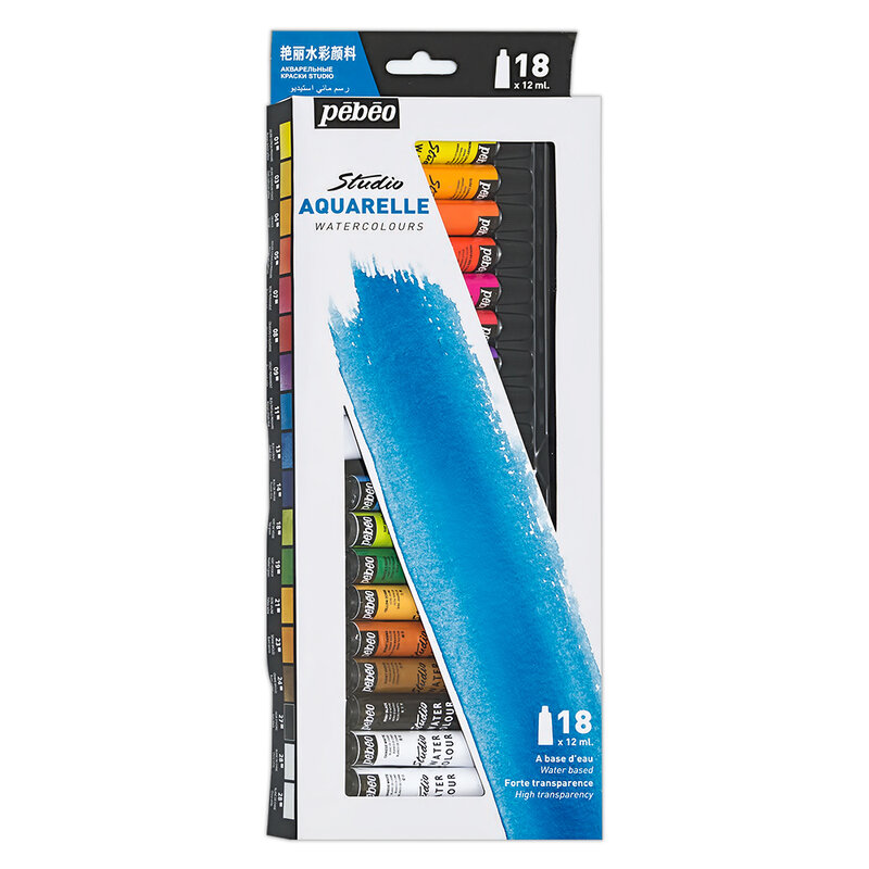 "PEBEO" набор Studio Aquarelle 18 цв. 12 мл 668410