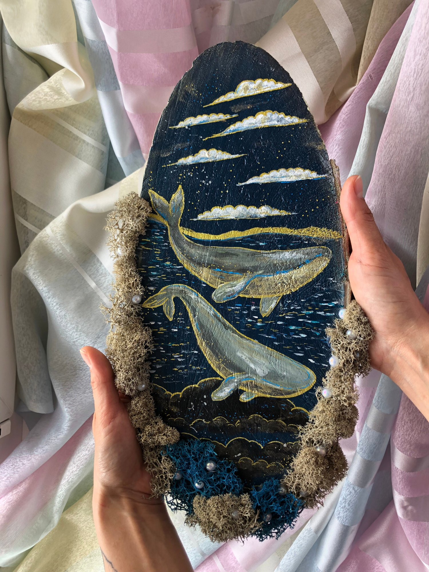 Картина акрилом на стену в подарочной коробке