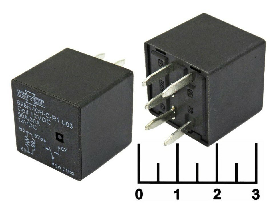 Реле =12V 50A/14VDC 898H-1CH-C-R1