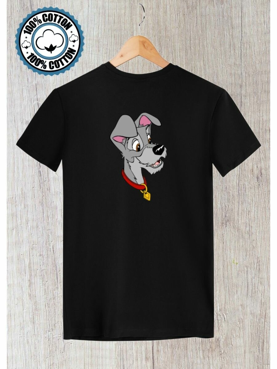 Футболка леди и бродяга собака dog