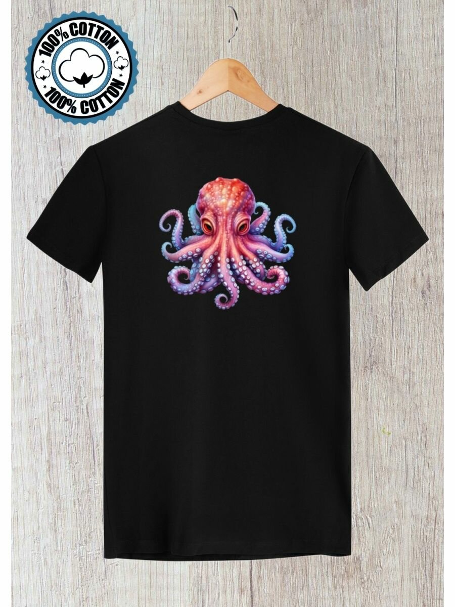 Футболка осьминог кракен монстр