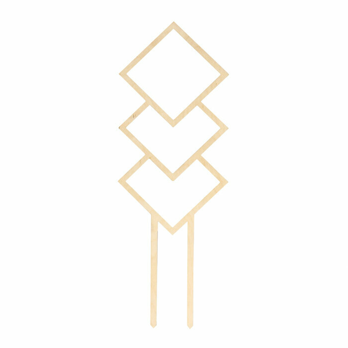 Шпалера, 36×12 см, дерево, «Ромб», Greengo