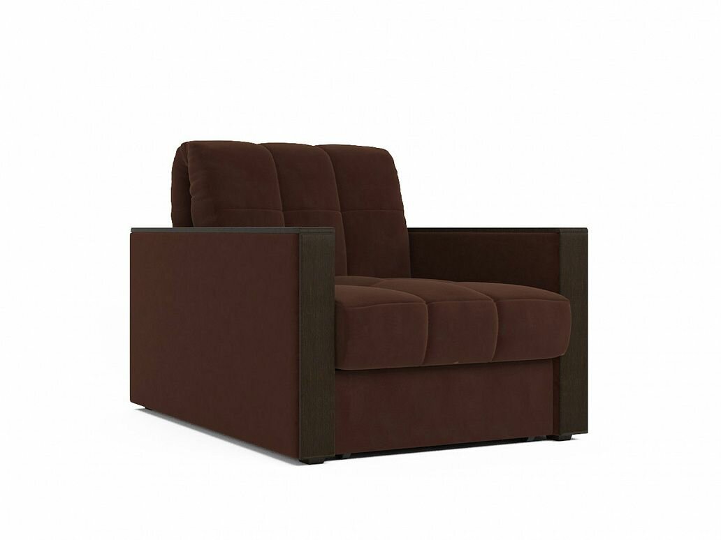 Meblevka Кресло-кровать аккордеон Техас велюр коричневый