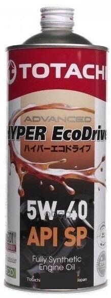 TOTACHI Масло моторное TOTACHI Hyper Ecodrive 5W-40 1л API SN PLUS, API SN API SP