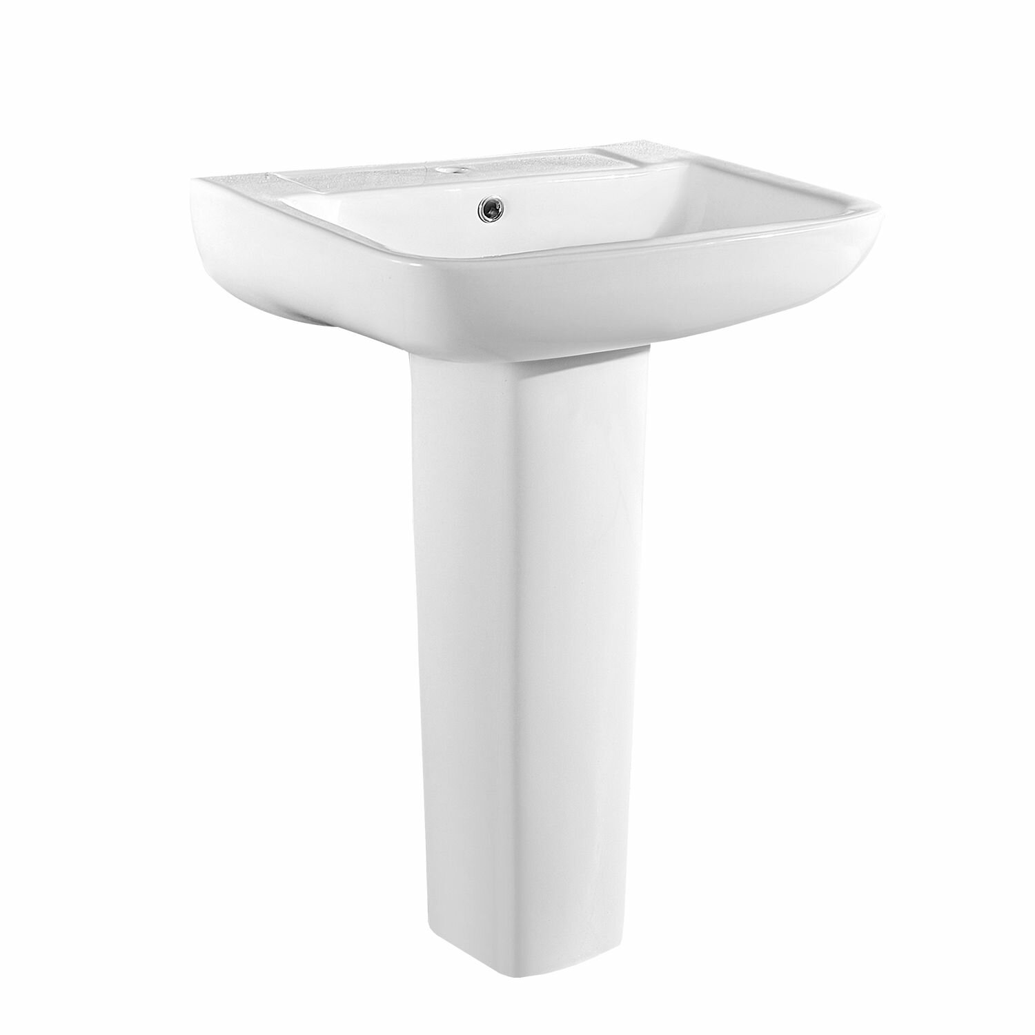 Раковина с пьедесталом Loranto Liri 550х425х830 санфаянс (CS-BMP009)