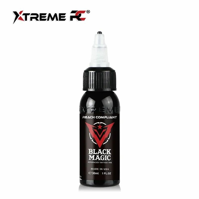 Тату краска чёрная BLACK MAGIC Xtreme Ink, 30мл