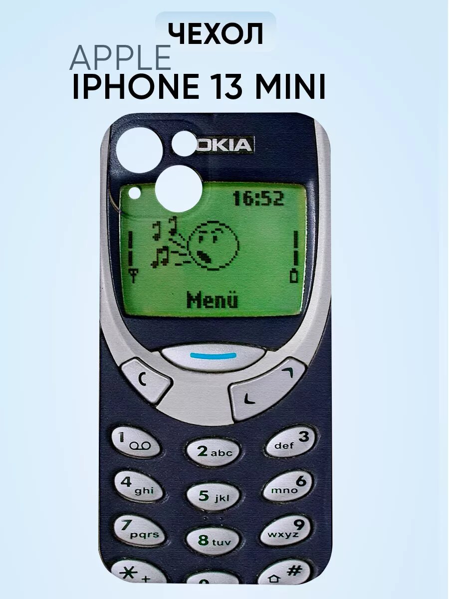 Силиконовый чехол на Apple iPhone 13 mini принт nokia
