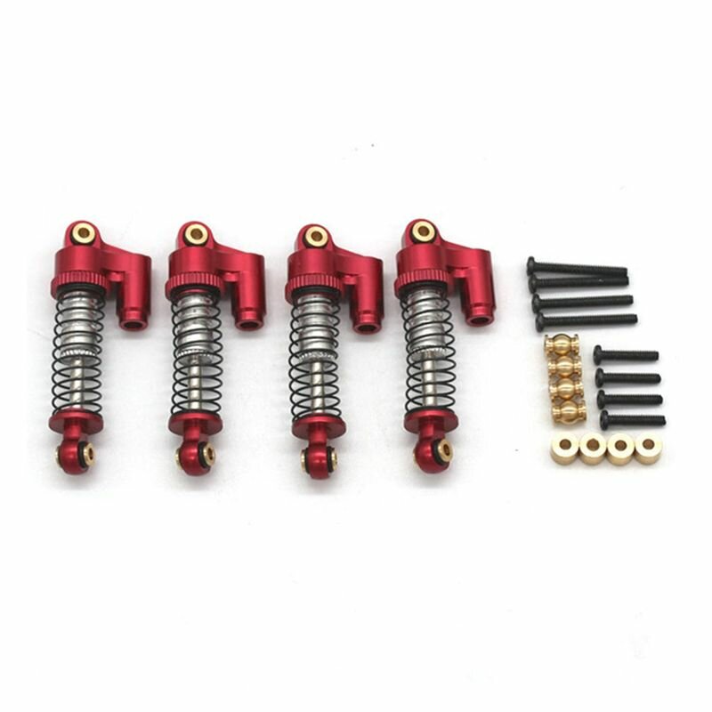 Масляный демпфер амортизаторов MyPads для FMS FCX24 1/24 RC Crawler, красный