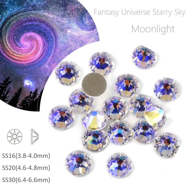 Oleeya 2088 кристаллы лунный фиолетовый 16 граней без горячей фиксации SS20(4.8mm)-1440PCS
