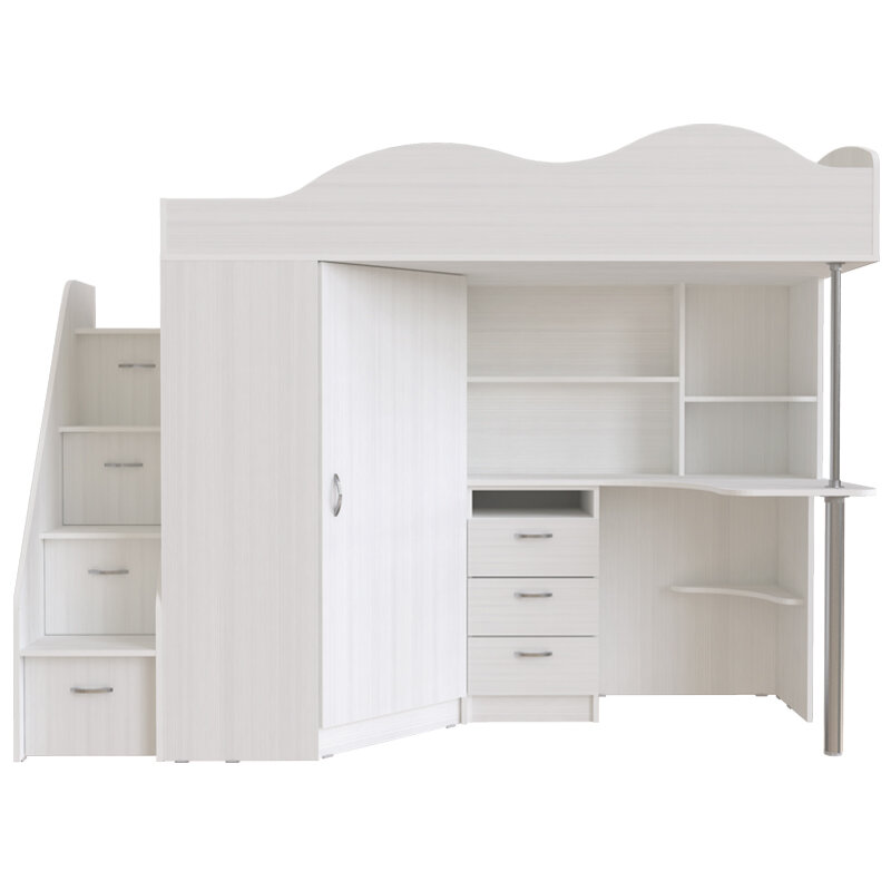 Кровать чердак Пионер Белое Дерево - Белое Дерево