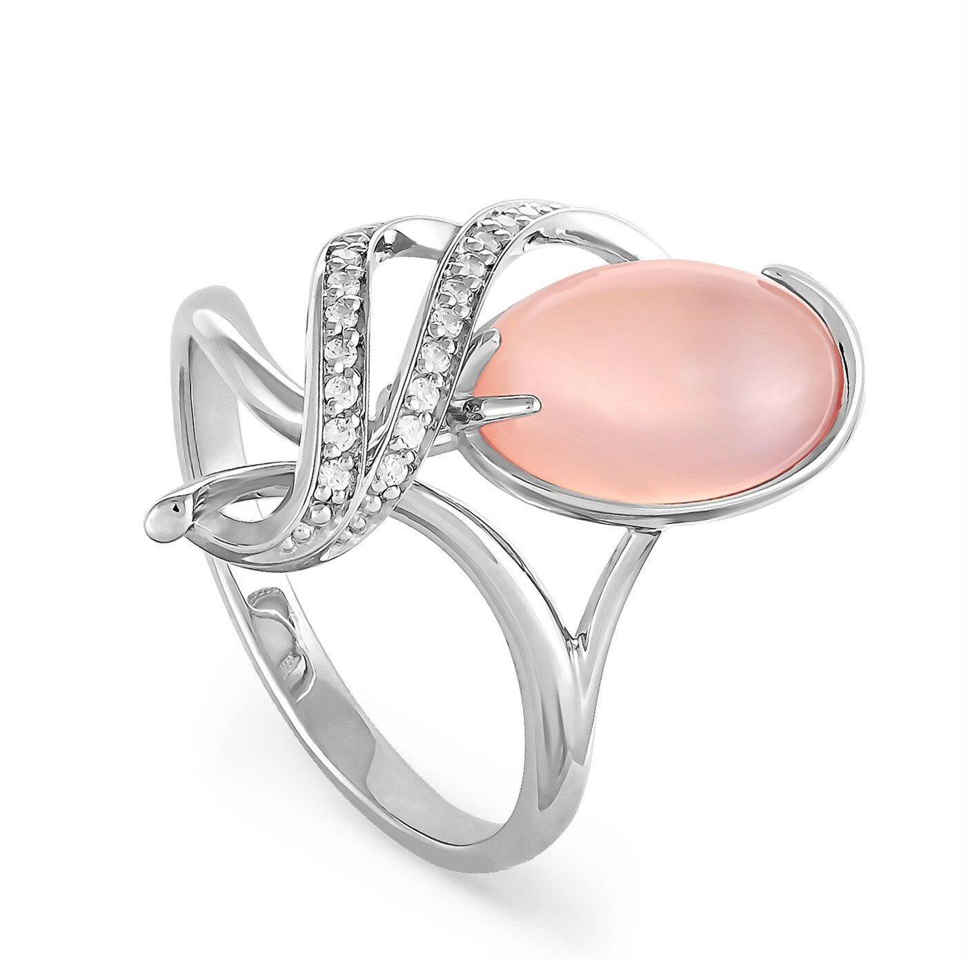 Кольцо, серебро, 925 проба, оникс
