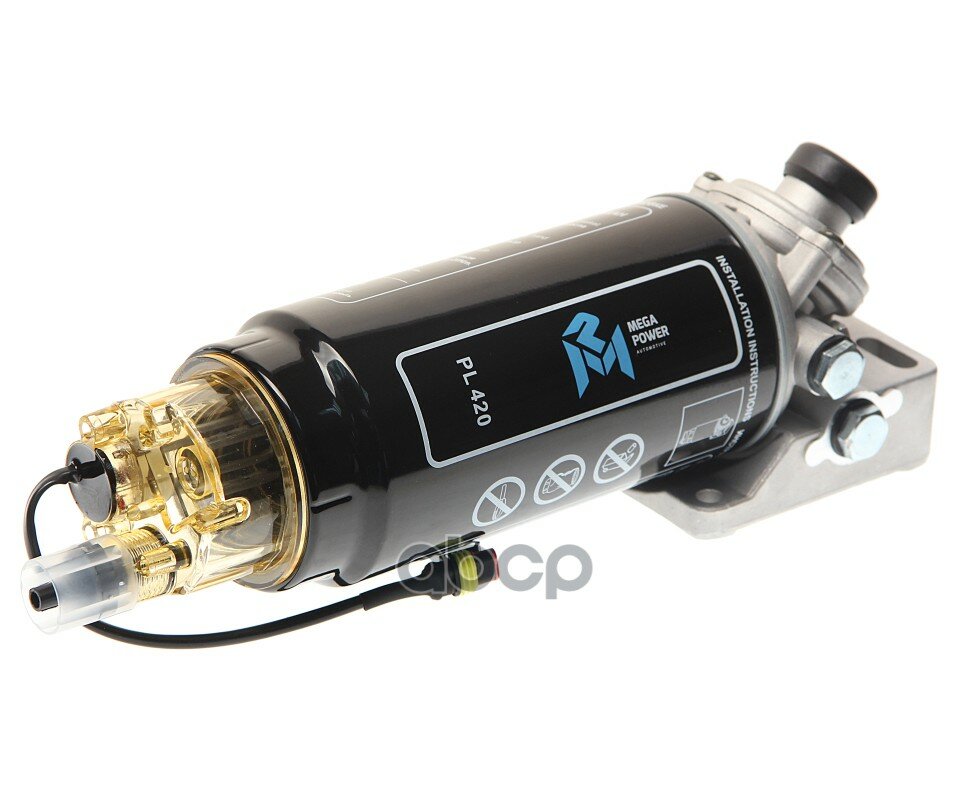 Фильтр топливный КАМАЗ грубой очистки PreLine 420 с подогревом (стакана) в сборе MEGAPOWER MEGAPOWER Automotive арт. 110-15-002