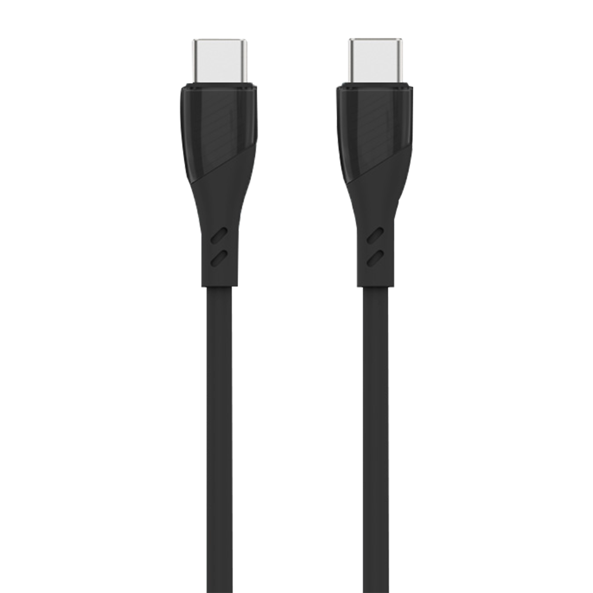 Кабель USB Type-Cx2, 3 A быстрая зарядка, 1 м, передача данных 480 Мбит/с, черный, ZIPOWER PM6734