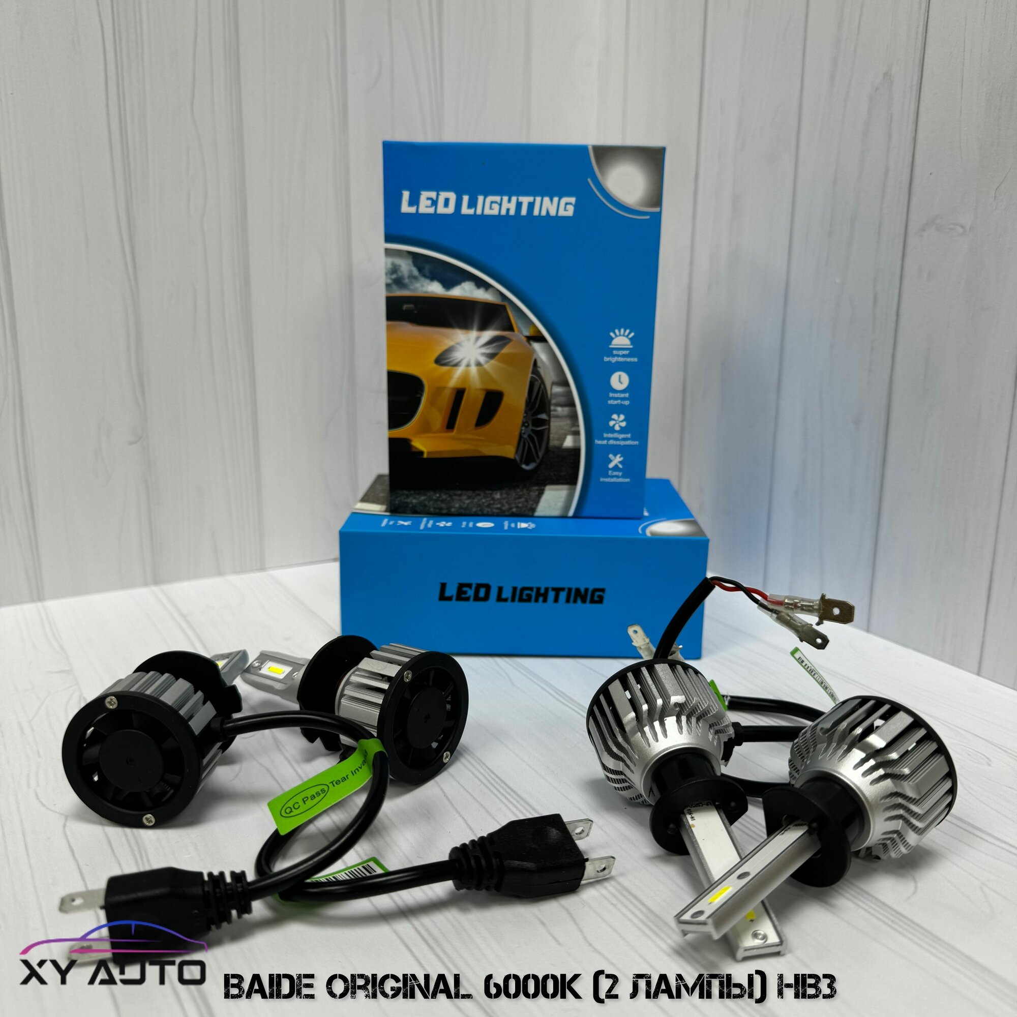 Светодиодные сверх яркие автомобильные лампы BAIDE Original 6000K (2 лампы) 9005/HB3