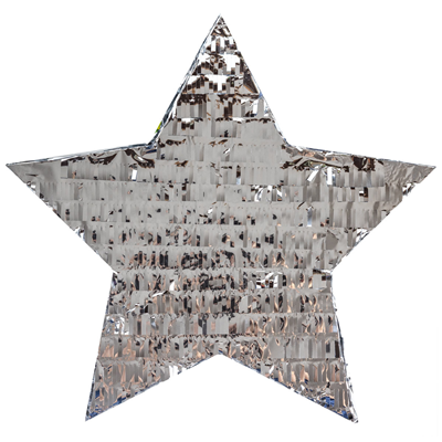 Пиньята Звезда Серебро