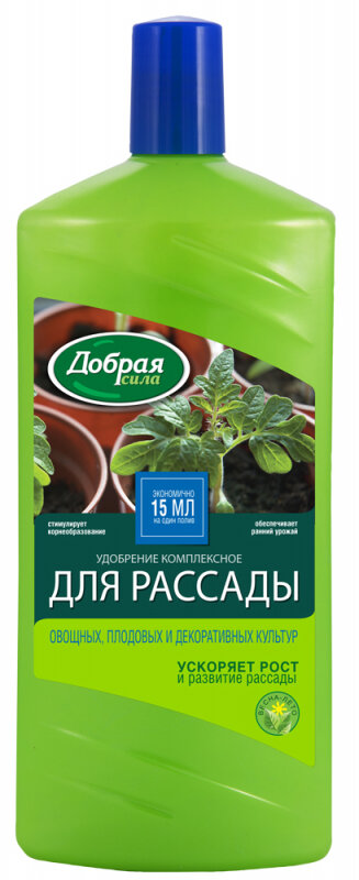 Удобрение для рассады 1л Добрая сила