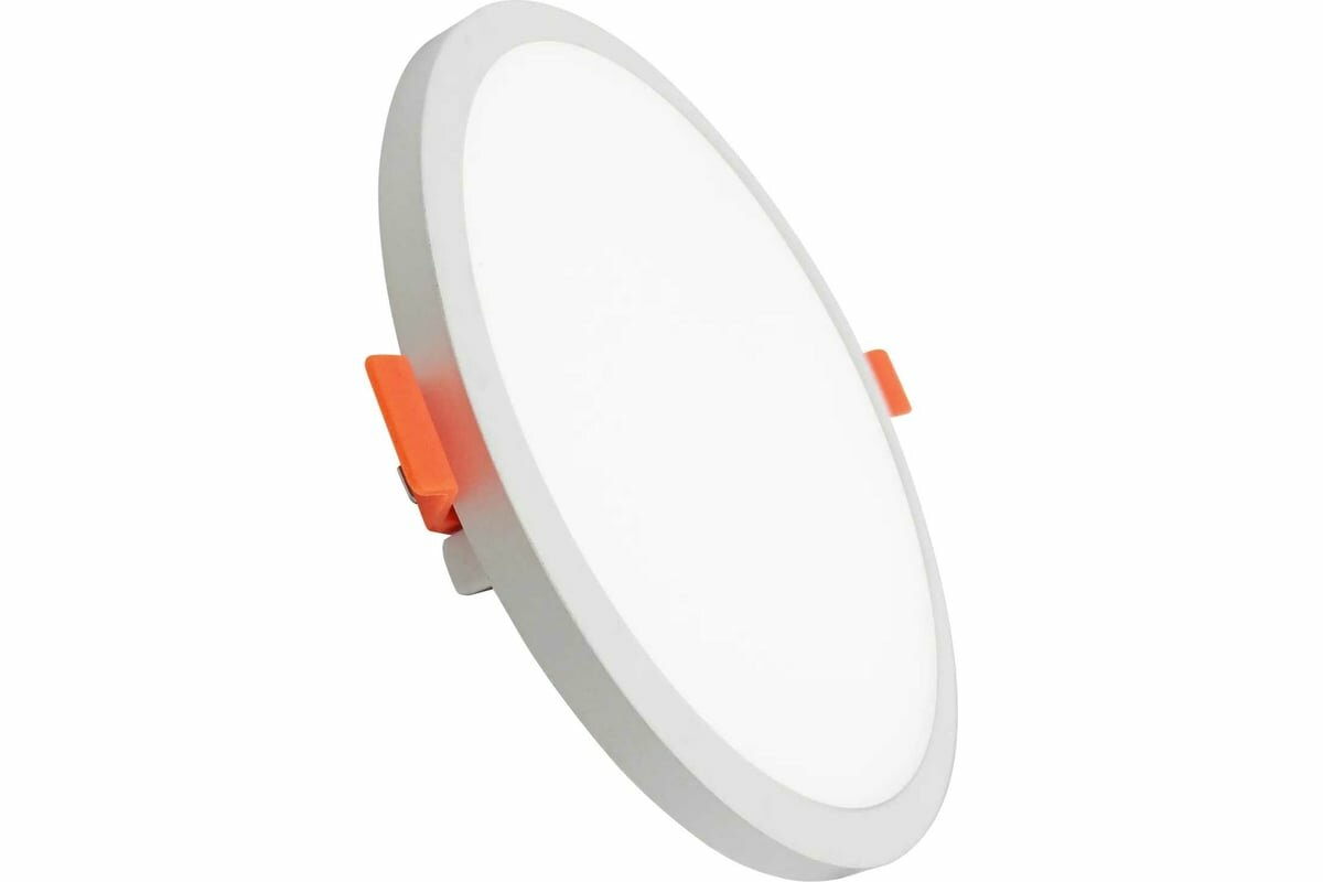 TruEnergy LED круглый светильник с встроенным драйвером 8W 4000K 640lm белый D100мм