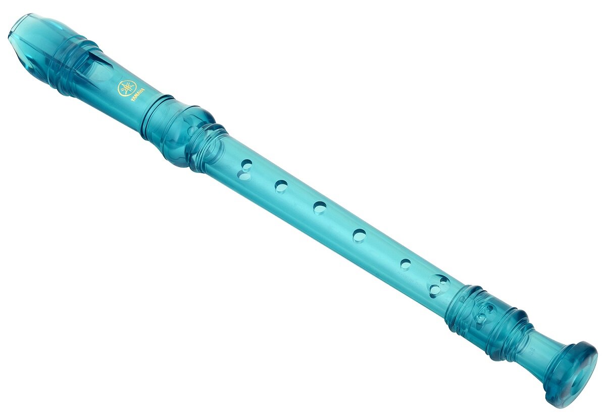 Блок-флейта Yamaha синяя сопрано немецкая система YRS-20GB
