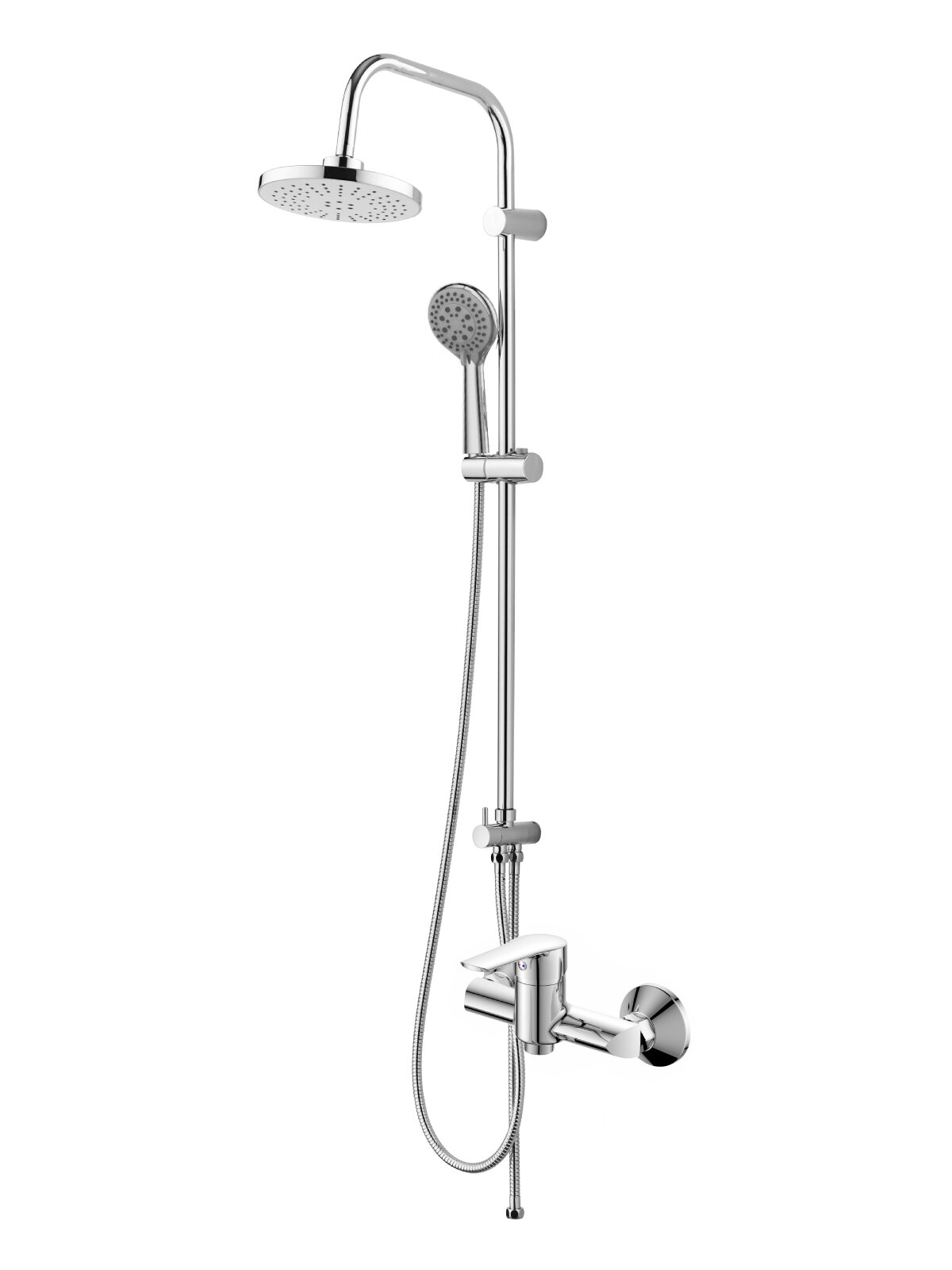 Душевая система с однорычажным смесителем для душа Orange Sofi M43-913cr, хром