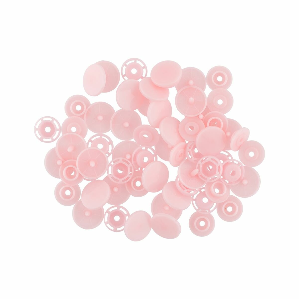 Кнопки "Micron" POM-12 Кнопки пластиковые d 12 мм 15 шт. № 004 розовый