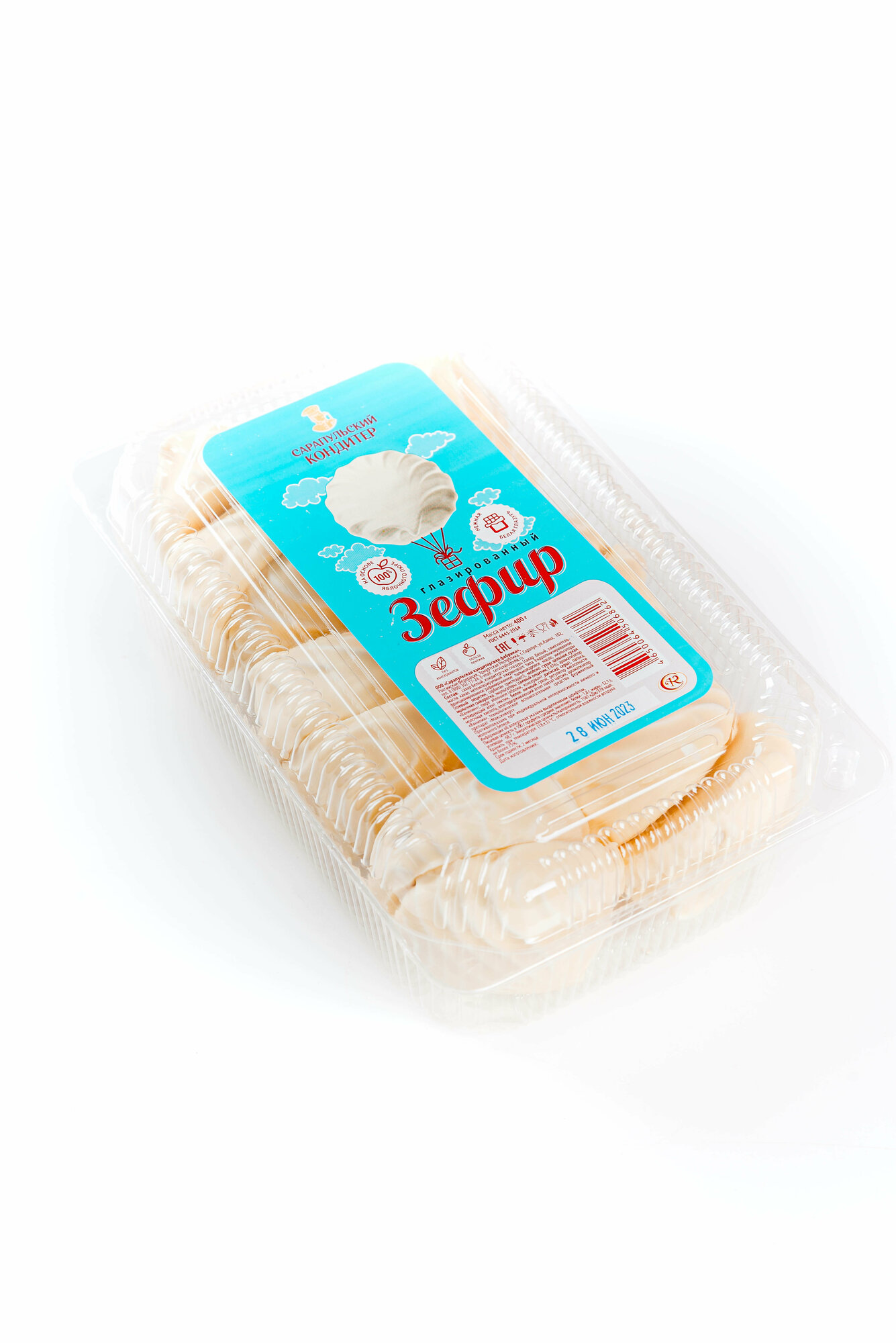 Зефир в белой глазури 400г