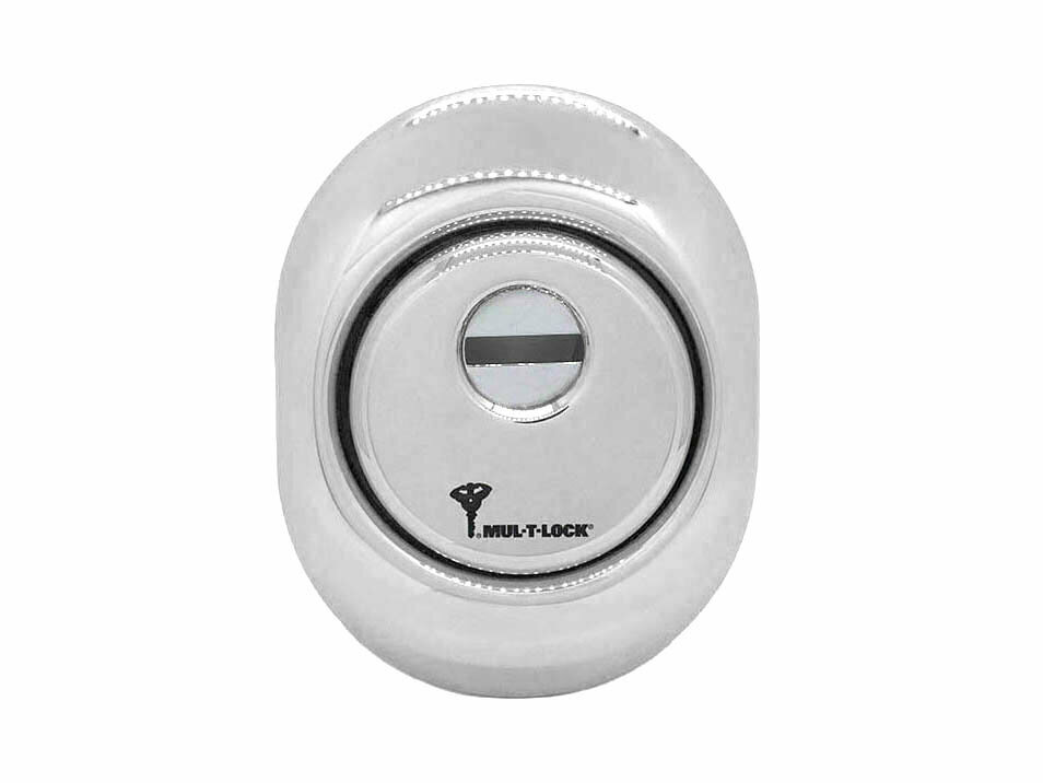 Врезная броненакладка Mul-t-lock Defender Plus A615-09 - Хром