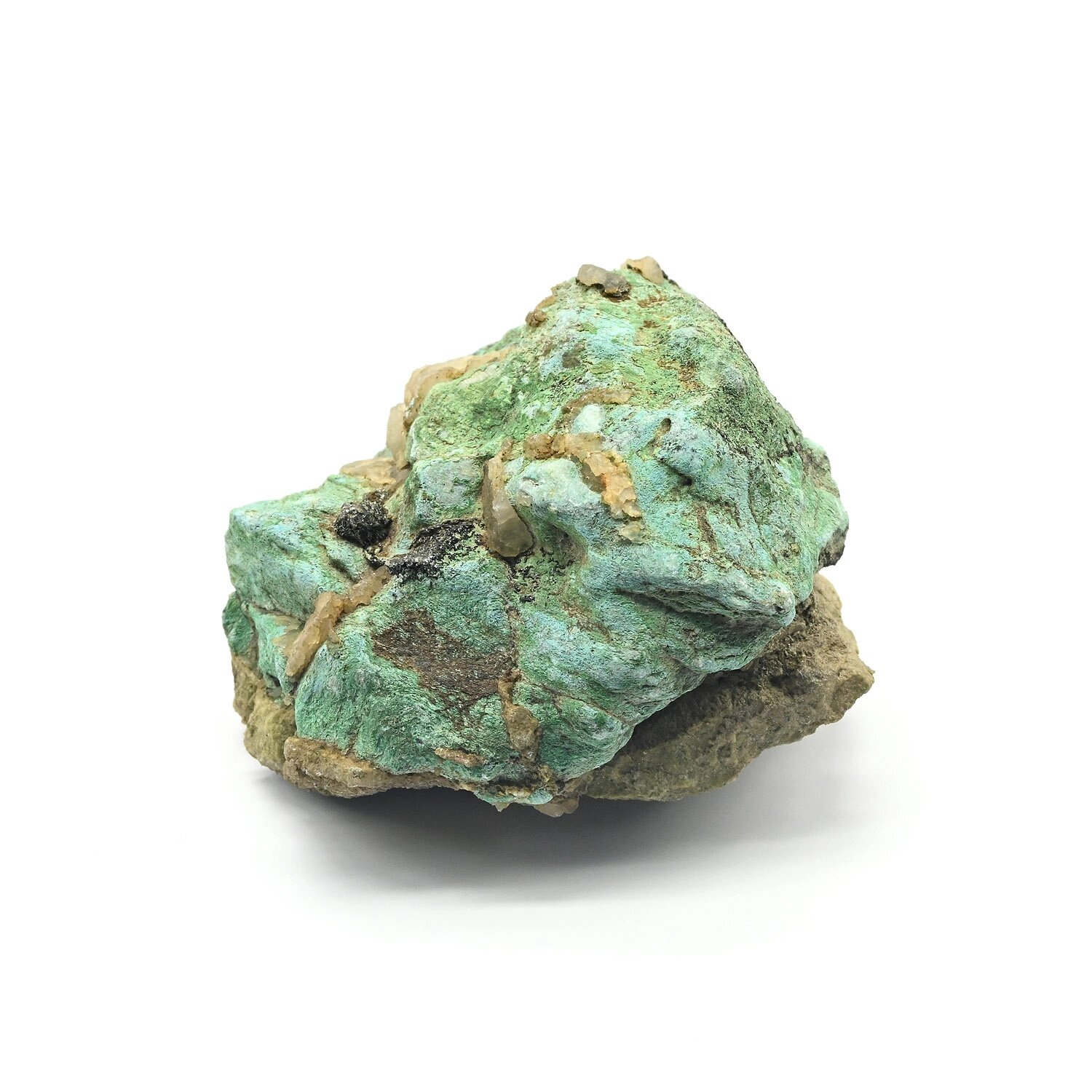 Хризоколла на породе 43*38*27мм, 48г .