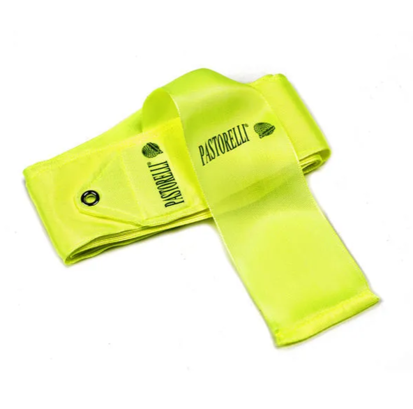 Лента гимнастическая 6 м PASTORELLI Флуо-желтая 01481