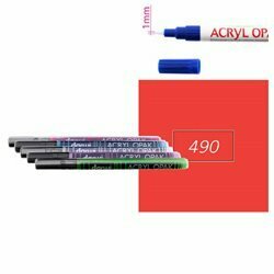 Киноварь. Акриловый маркер DARWI Acryl Opak 1мм