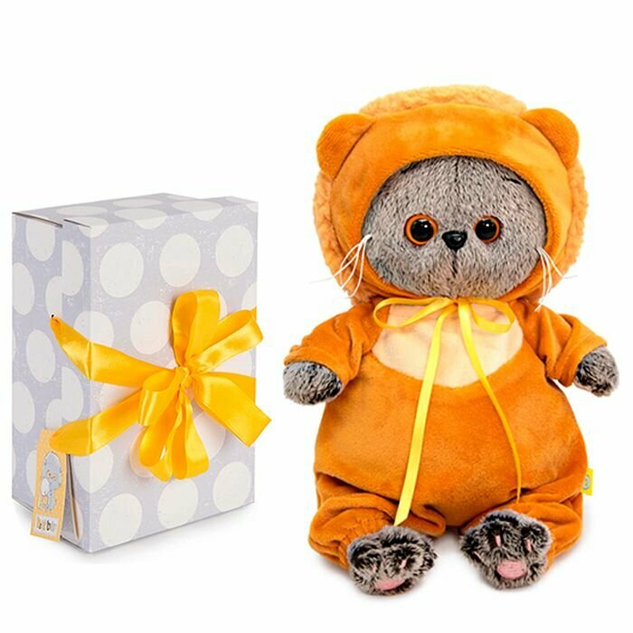 Мягкая игрушка Кот Басик BABY в костюмчике "Львенок"