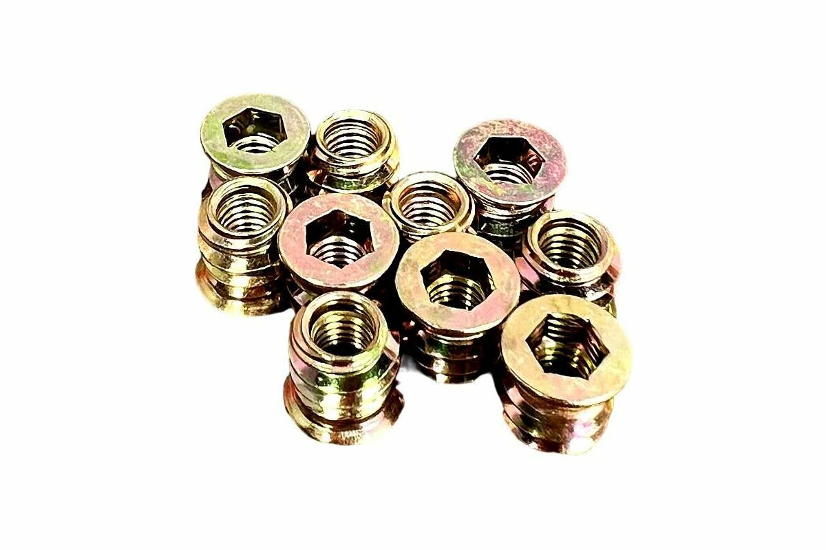 23 болта Втулка футорка М6x10x12 с потайным фланцем ЖЦ, 50 шт. 2000000345727ф50