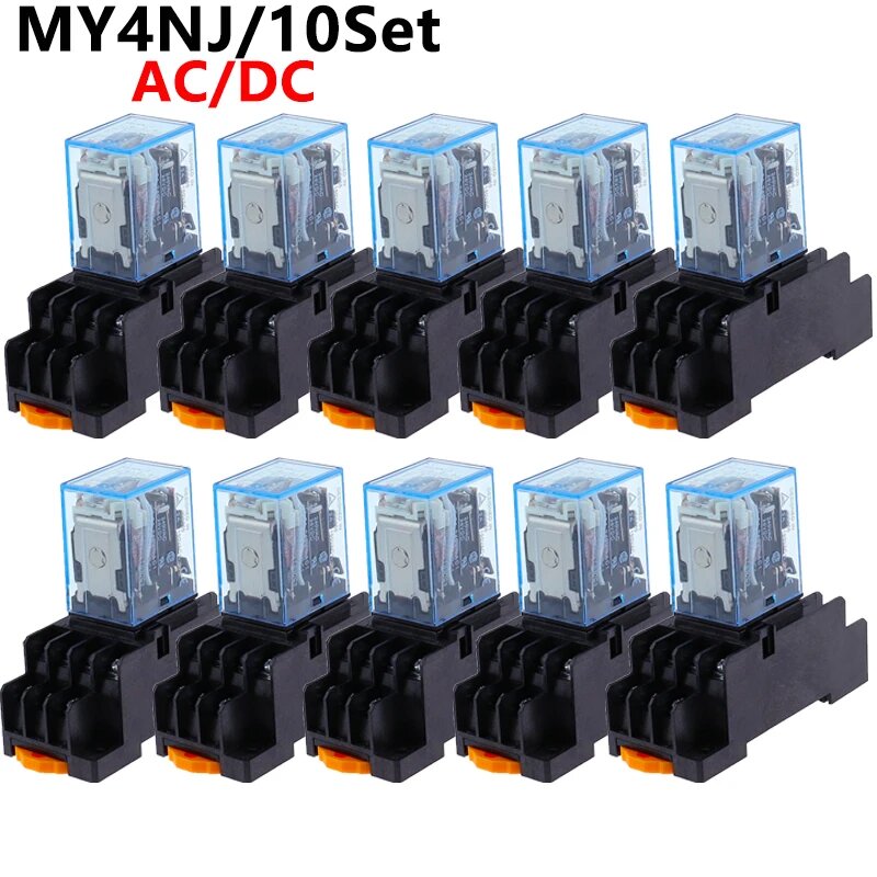 Реле MY4N-J 24V, AC, 10 шт