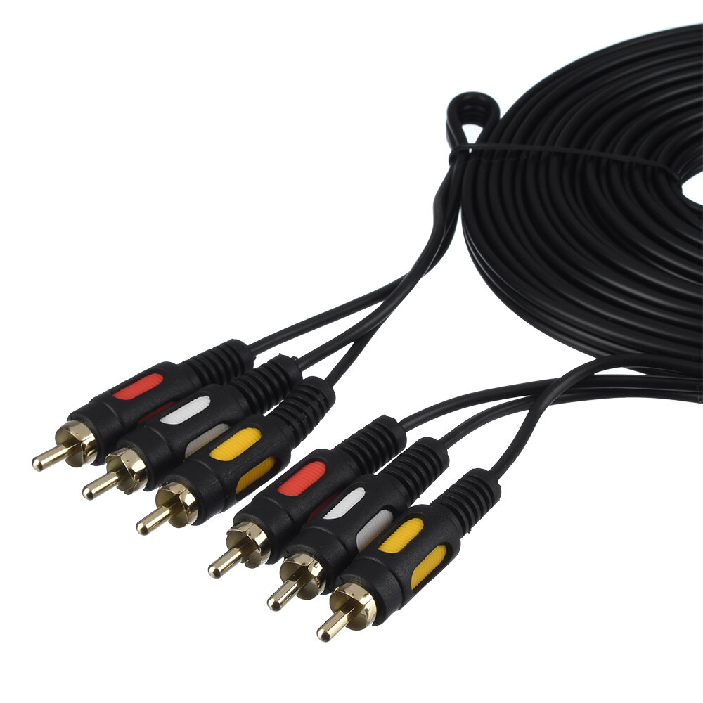 Кабель 3xRCA GoPower 00-00027486 5.0м