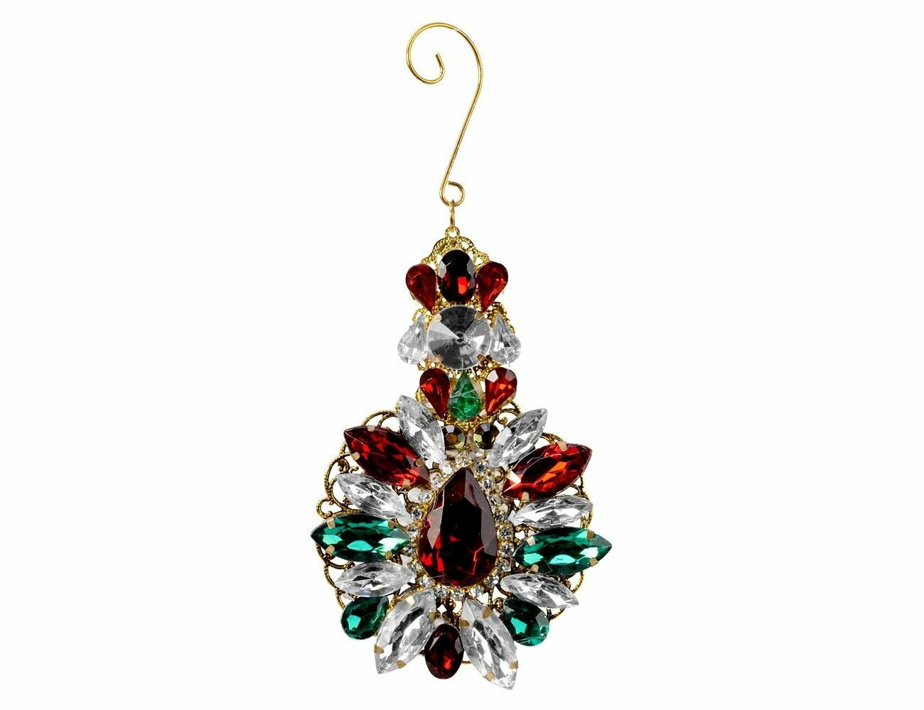 Ёлочное украшение-подвеска цветок шахерезады, акрил, красный, 12 см, Kaemingk 726229-2