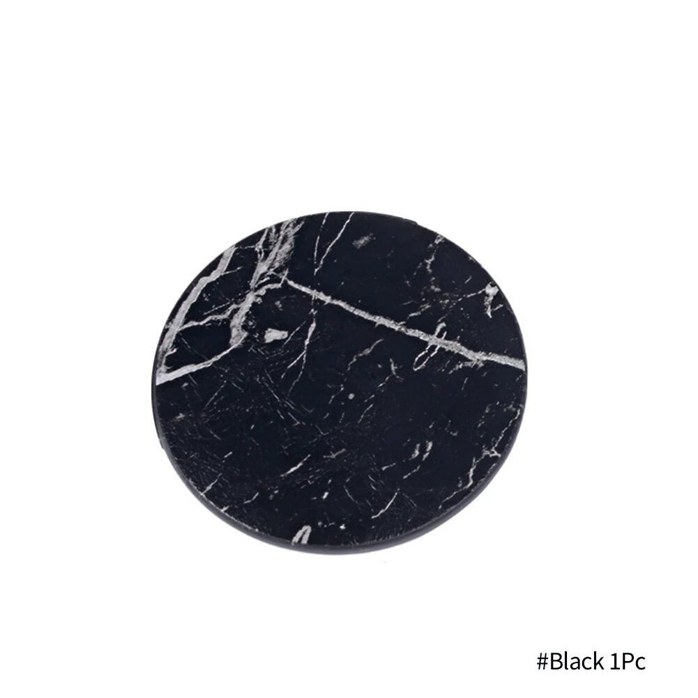 ANENG Мраморные подставки из искусственной кожи, 1 шт./6 шт. Черный, 1PC Black