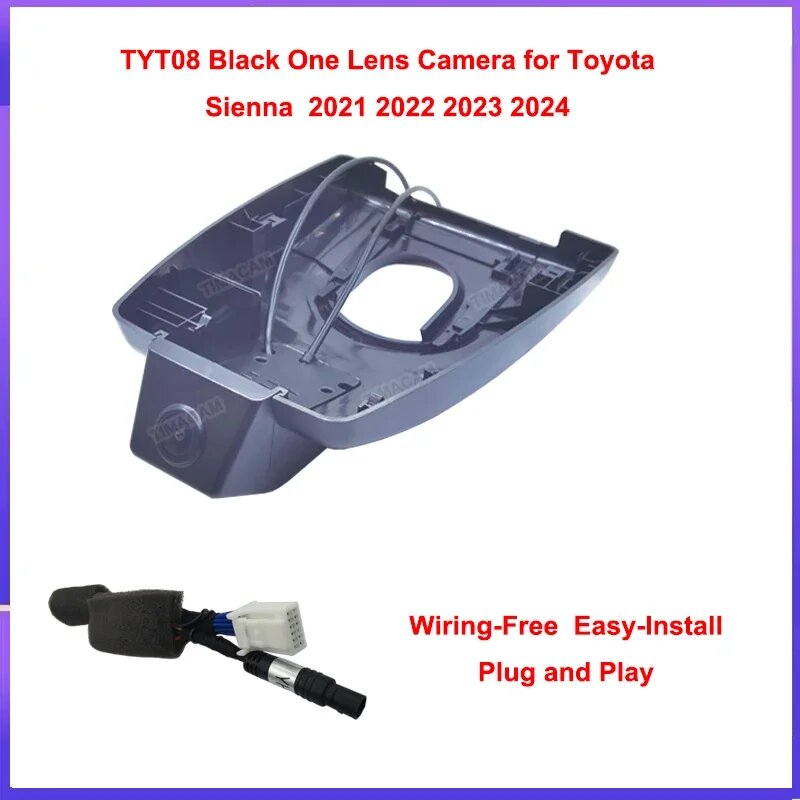 Видеорегистратор Wi-Fi Plug and Play для Toyota Camry, Highlander, Rav4, CHR, TYT08 Sienna Easy