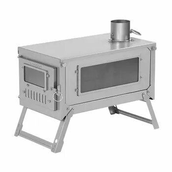 Складная палатка из титанового сплава, дровяная печь для походов на открытом