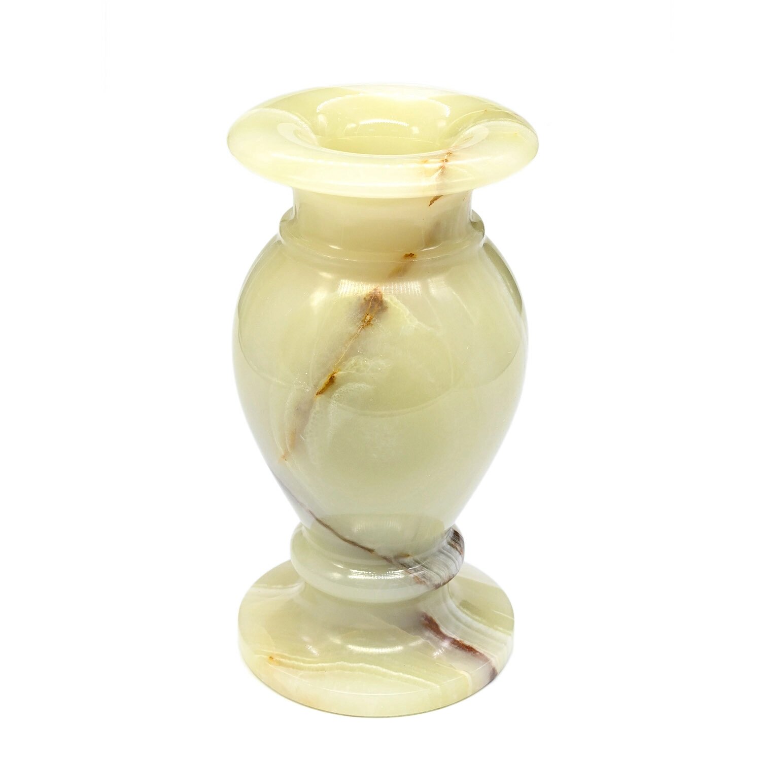 Ваза из оникса широкая 100*100*200мм. .