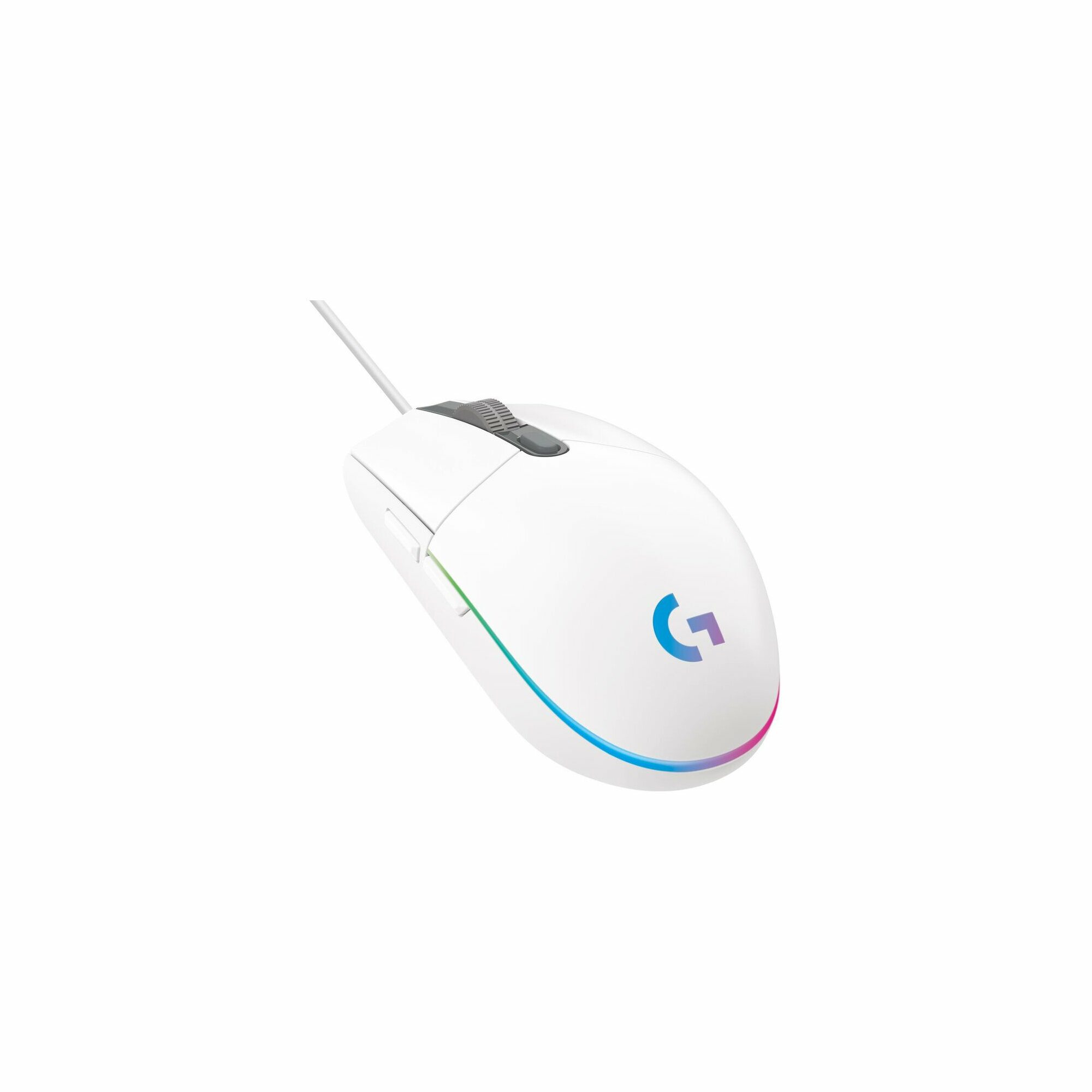 Мышь Logitech G102 LightSync 910-005809, 8000dpi, проводная, белая