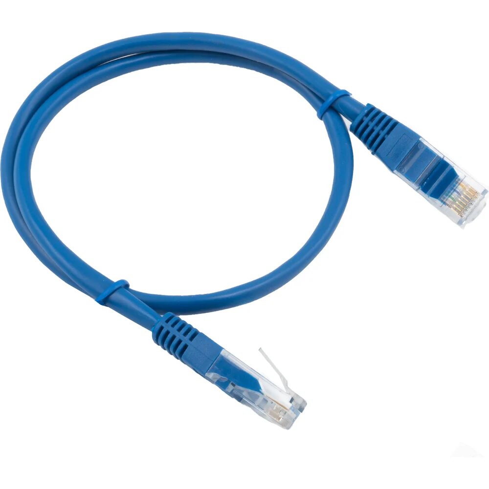Кабель патч-корд A1 0.5 м, U/UTP, 5e, медь, синий A1-LCU5E-C-0.5M-BL