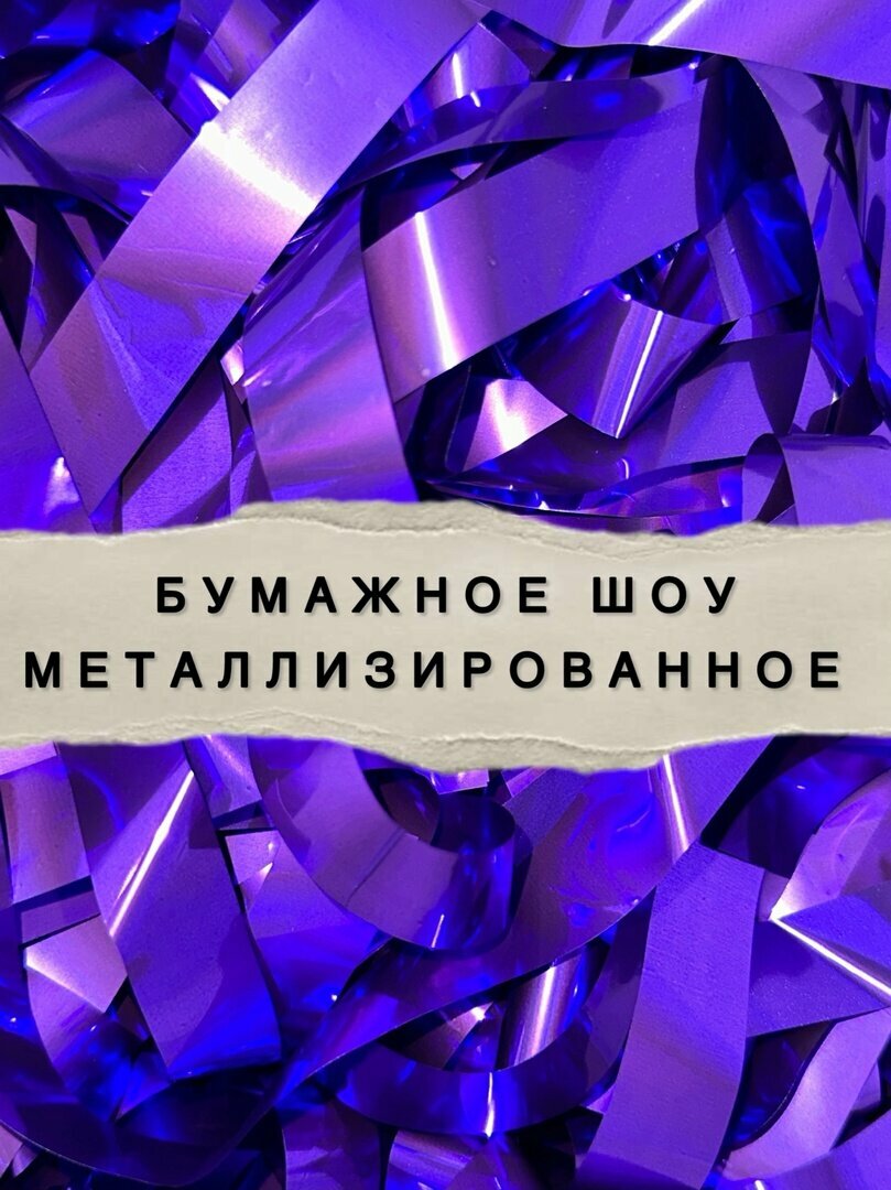 Конфетти металлизированное "Фиолетовое", 1кг.