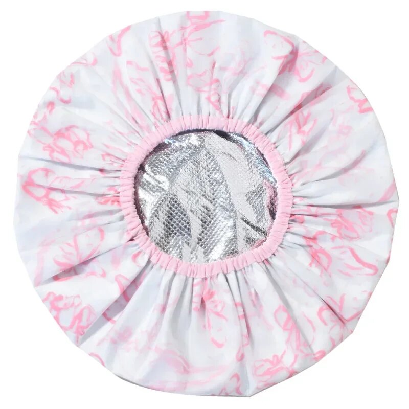 Саморегулирующаяся шапка из фольги для душа Розовый, 05